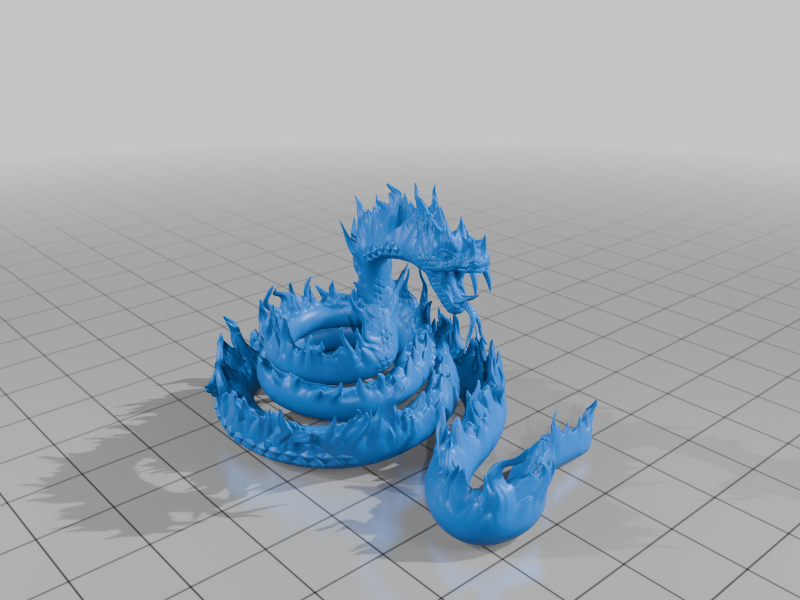 🎨 Firewyrm・Free 3D File for ・Cults