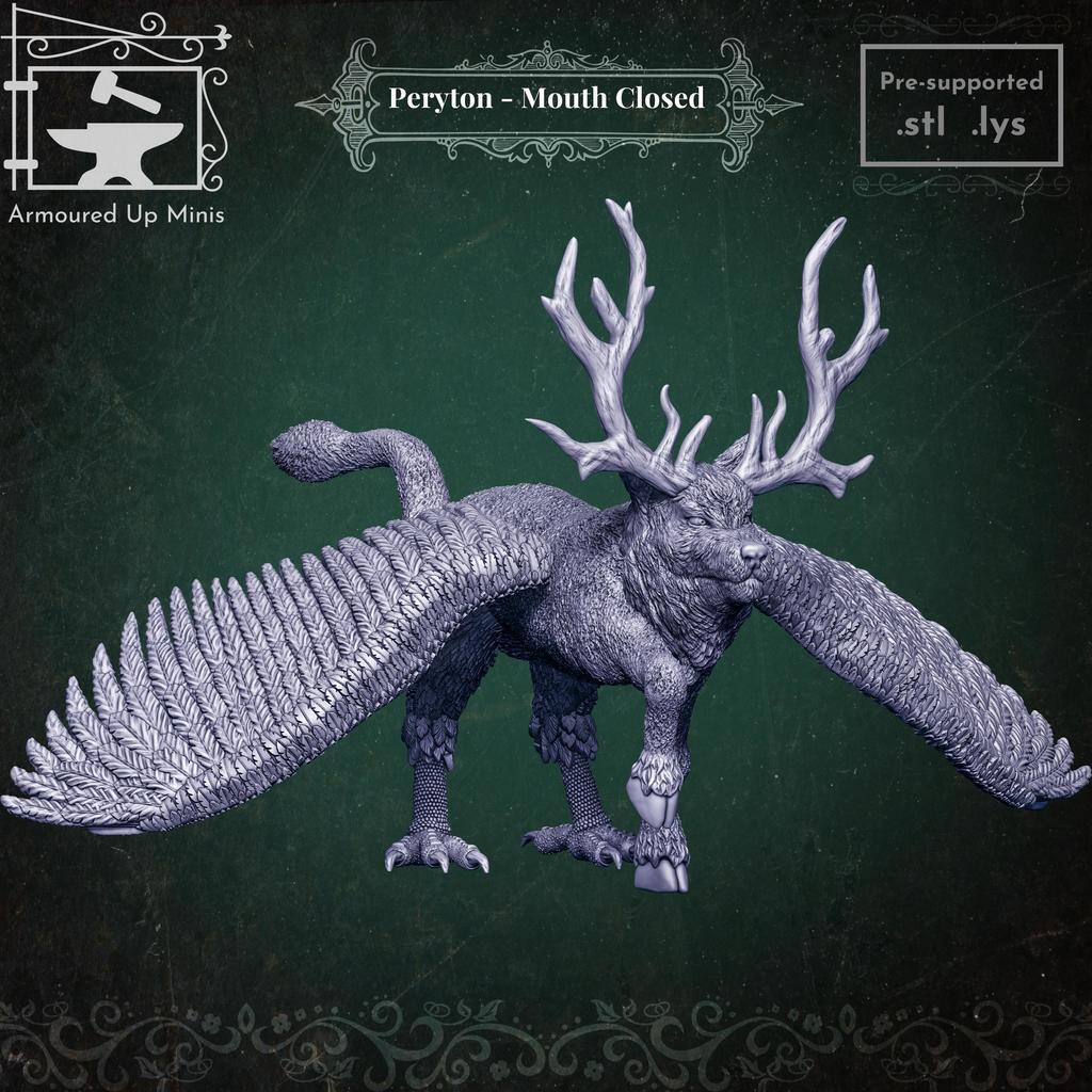 🎨 Peryton・Free 3D File for ・Cults