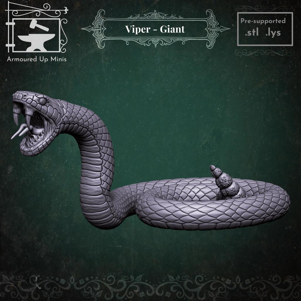 🎨 Viper - Giant・Free 3D File for ・Cults