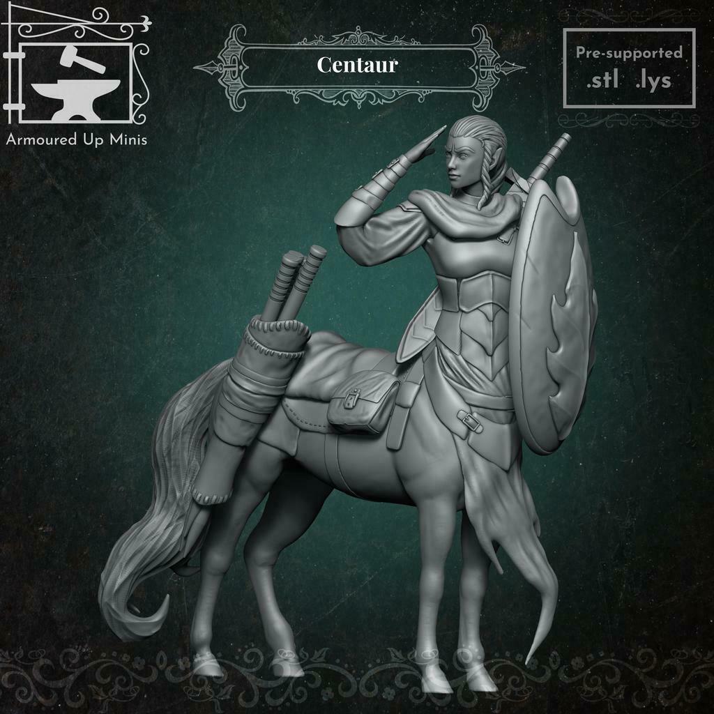 🎲 Centaur・Free STL File for ・Cults