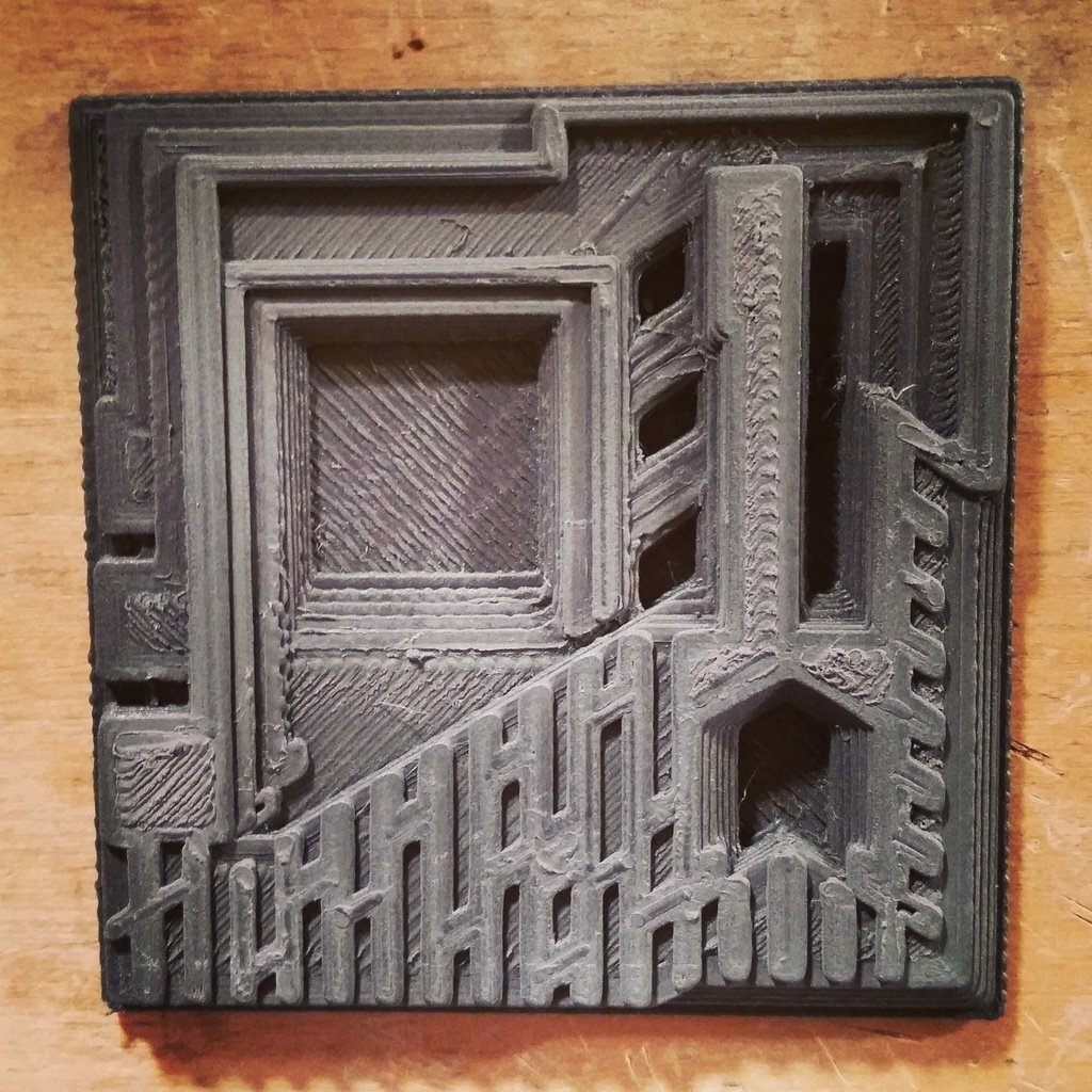 Frank Lloyd Wright Freeman House Tile imprimible en 3D・Cults