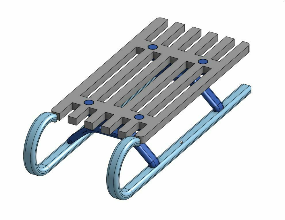 🌨️ Snow sled toy・Free 3D File for ・Cults