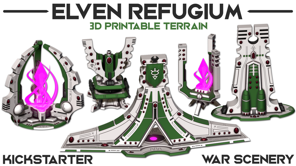 🧝 Elven Refugium Landing Pad・Free STL File for 3D printing・Cults