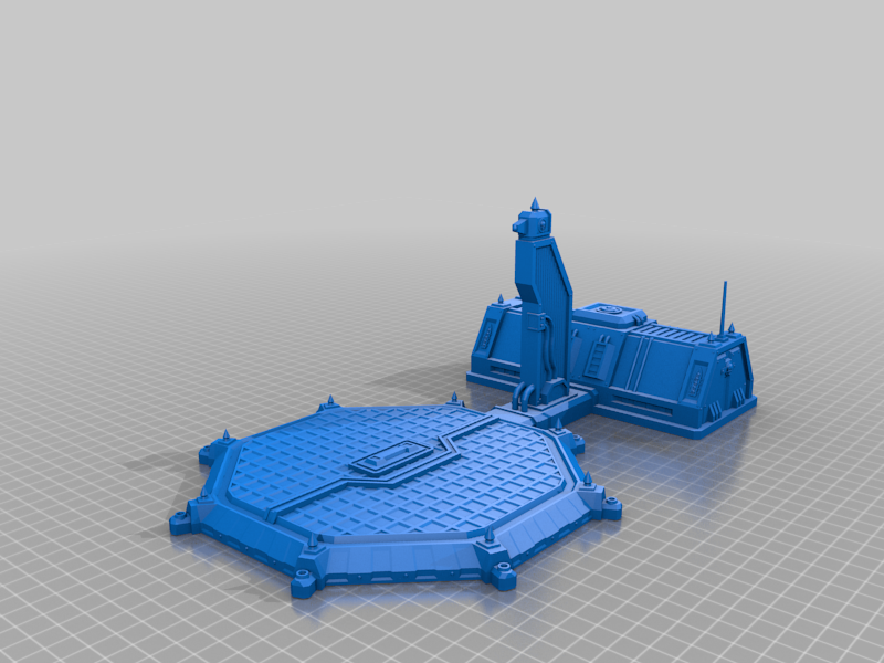 🎲 Sci-Fi Gothic Sanctuary・Free STL File for 3D printing・Cults