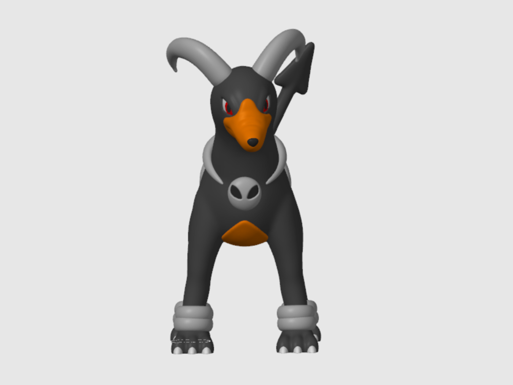 🐉 Houndoom Multicolor・Free 3D File for ・Cults