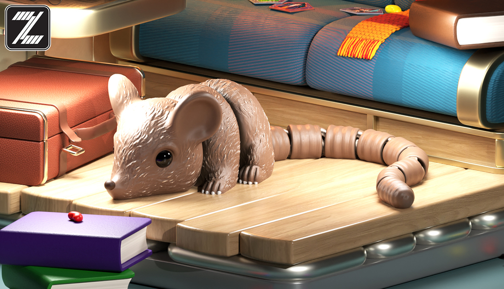 🐁 Flexi Mouse/Rat・Free 3D File for ・Cults