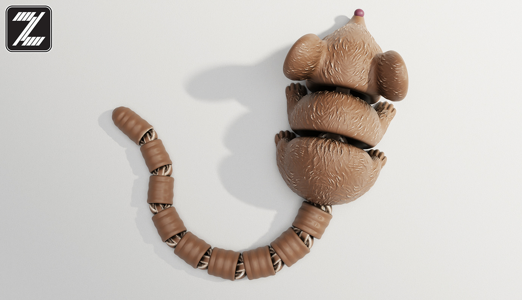 🐁 Flexi Mouse/Rat・Free 3D File for ・Cults