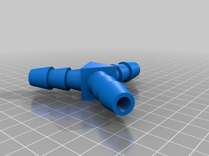 🌳 Y-shaped Pipe / Tube / Hose Connector - 16 mm・Free 3D File for ・Cults