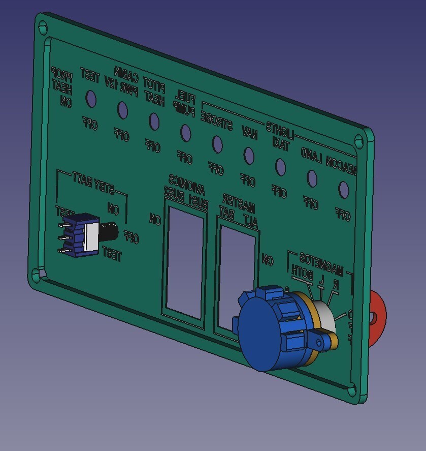 Free 3D file Cessna MiniSwitch Panel 🧑‍🔧 ・3D printer design to download ...