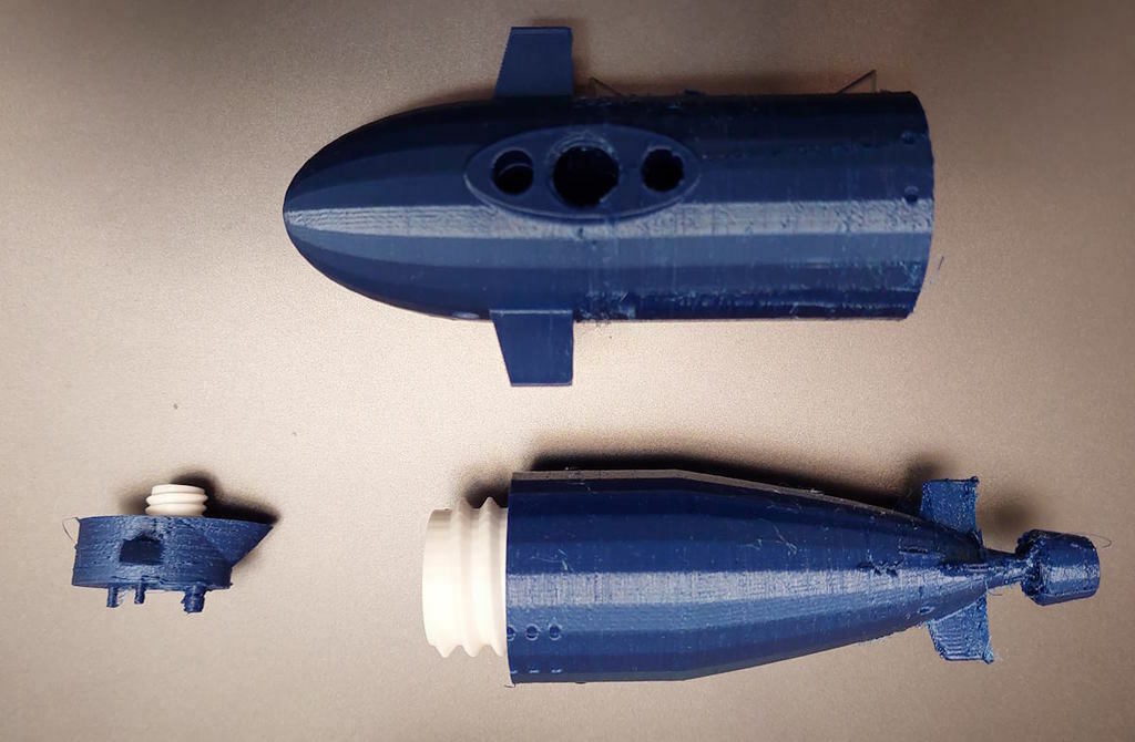 🎱 Submarine Pool Toy - Fat Seawolf・Free 3D File for ・Cults