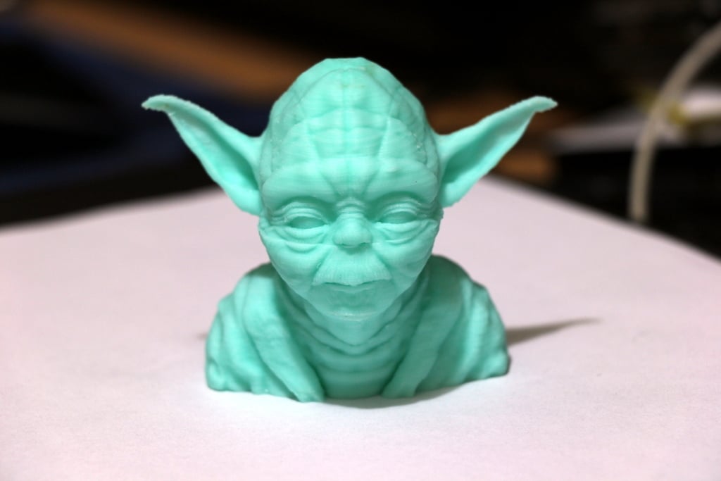 3D printed Yoda bust (cleaned and simplified)・Cults