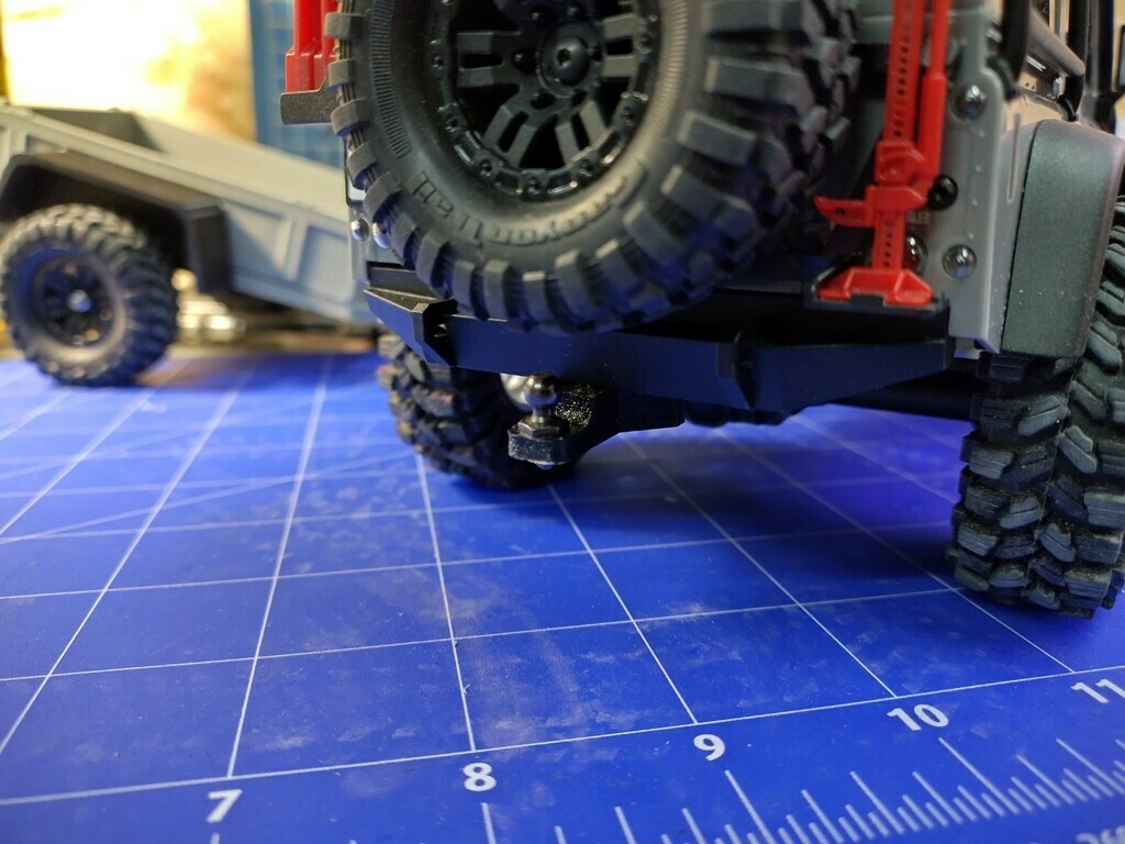 🚐 TRX4M Trailer M3 ball hitch・Free 3D File for ・Cults