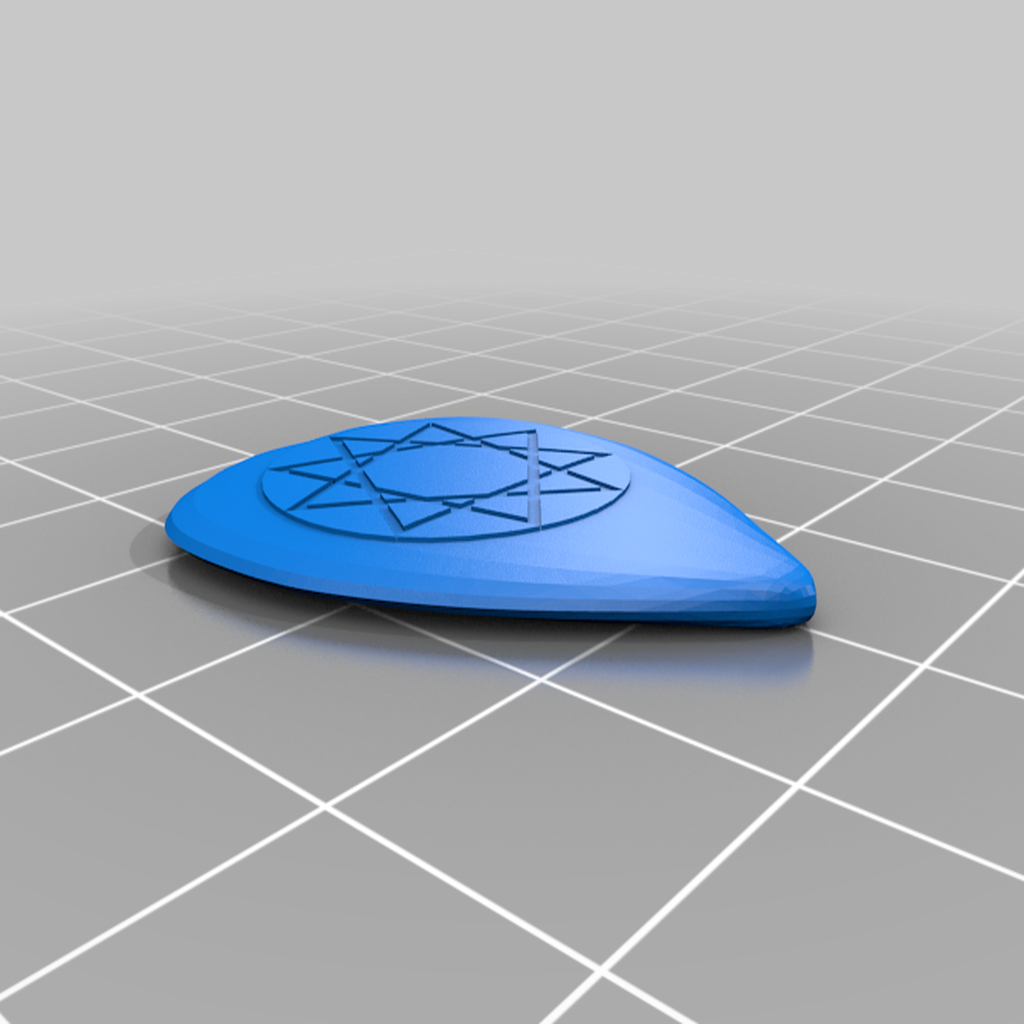 🎸 Slipknot Nonagram Guitar Pick・Free 3D File for ・Cults