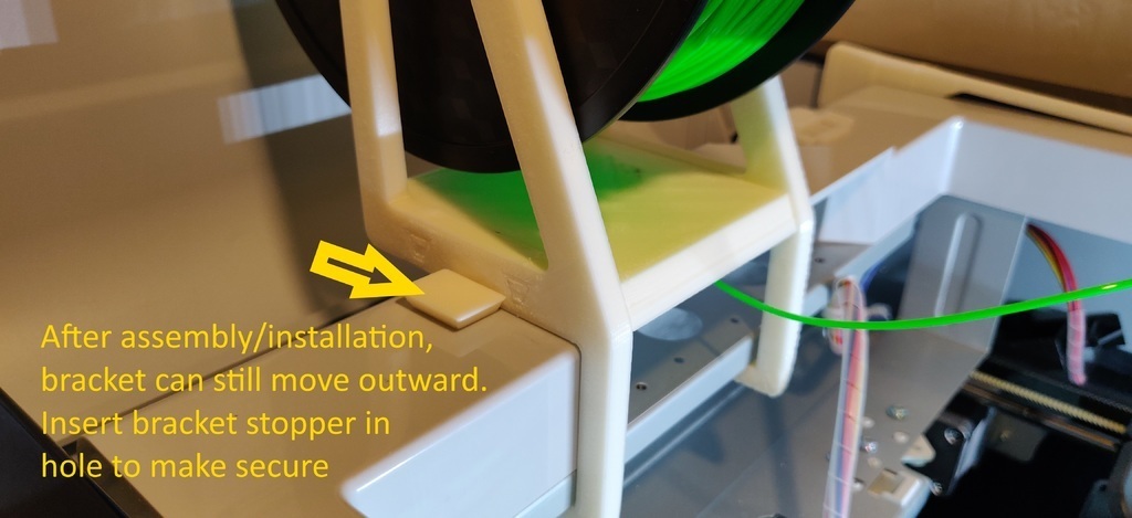 Free 3D file XYZ DaVinci Top Mount Spool Bracket 🔝 ・3D print model to ...