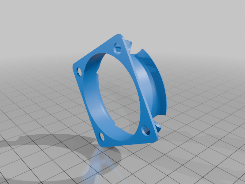 🔌 40x40 PC Fan Bellmouth + Spacer・Free 3D File for ・Cults