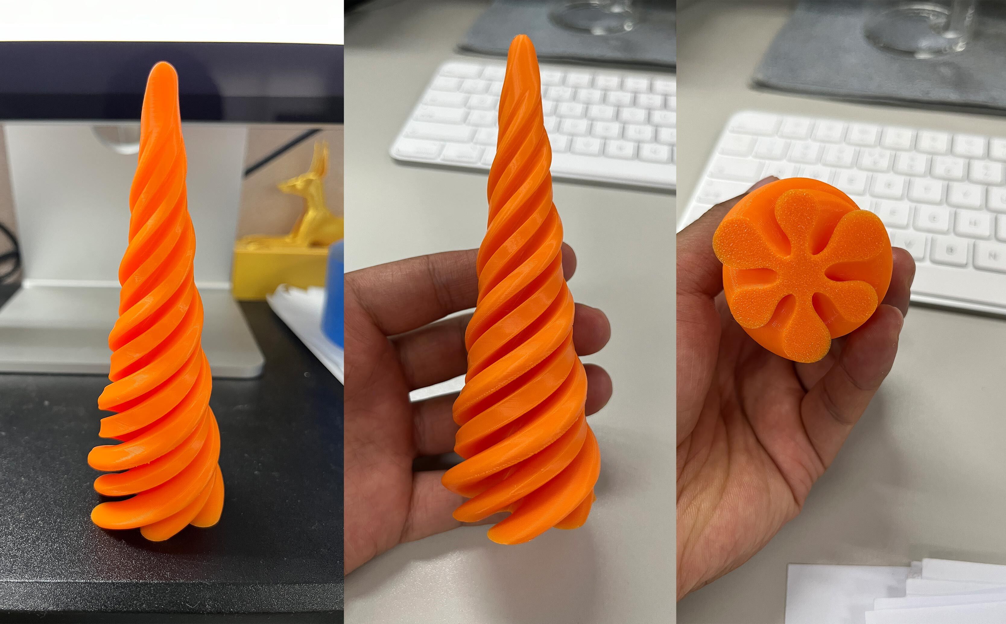 3D printing Spiral cone decoration・Cults