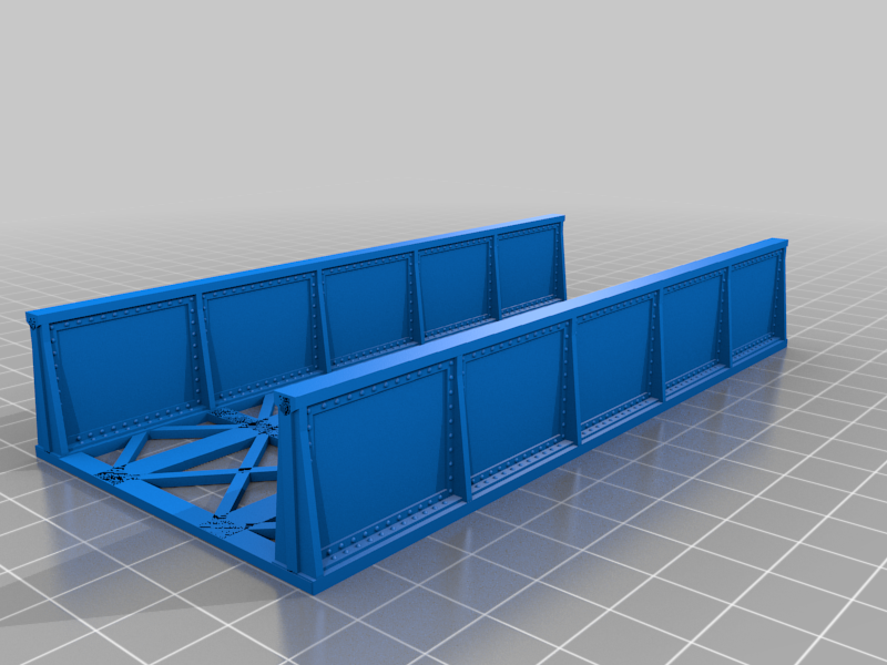 🌉 Girder Bridge with Shoes HO scale・Free 3D File for ・Cults