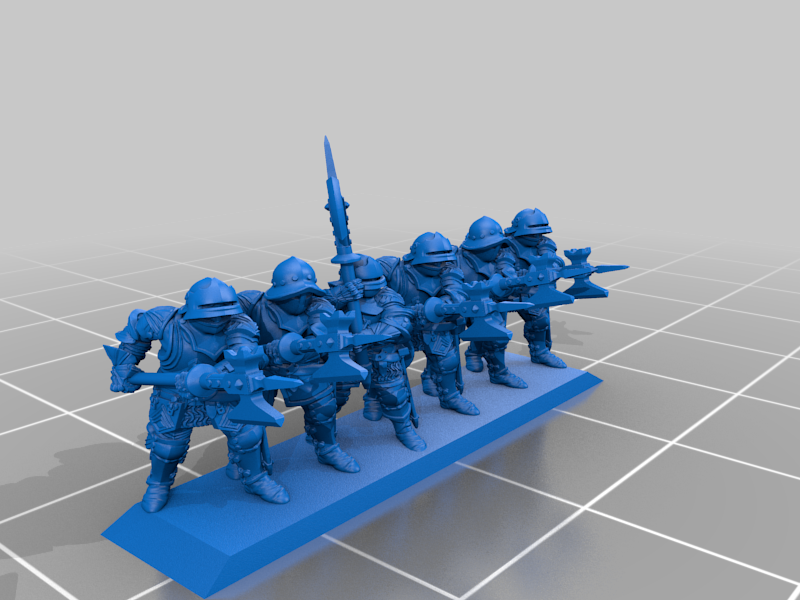 ⚔ Warmaster Empire Halberdiers・Free 3D File for ・Cults