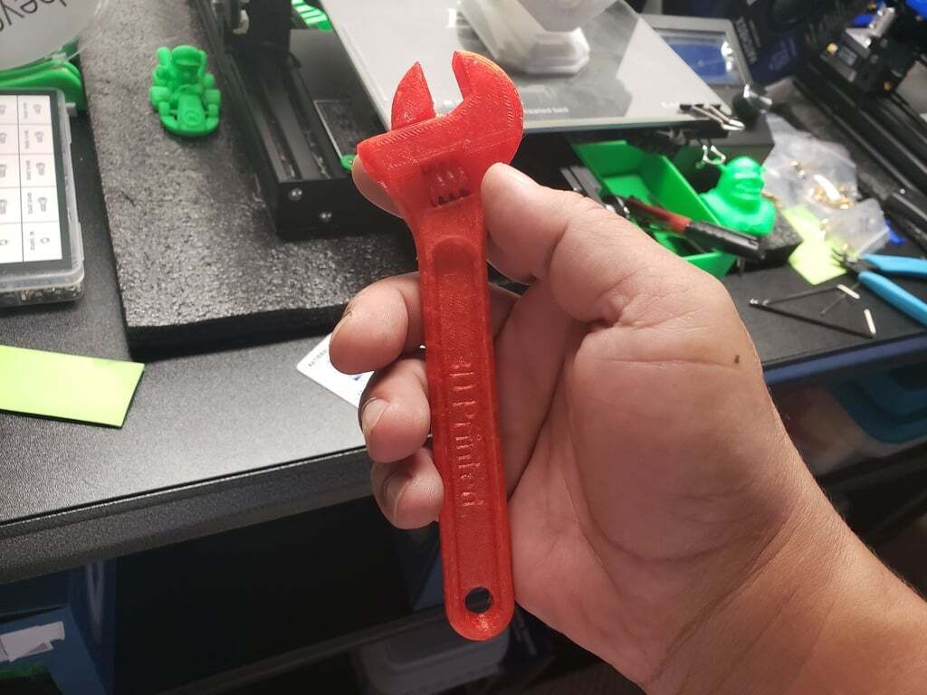 3D printable Fully assembled 3D printable wrench・Cults