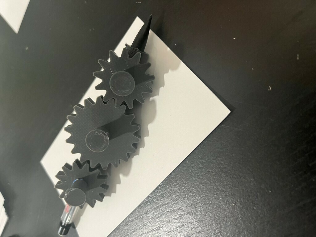 Free STL file Gear Pencil Fidget ⚙️ ・3D printable model to download・Cults