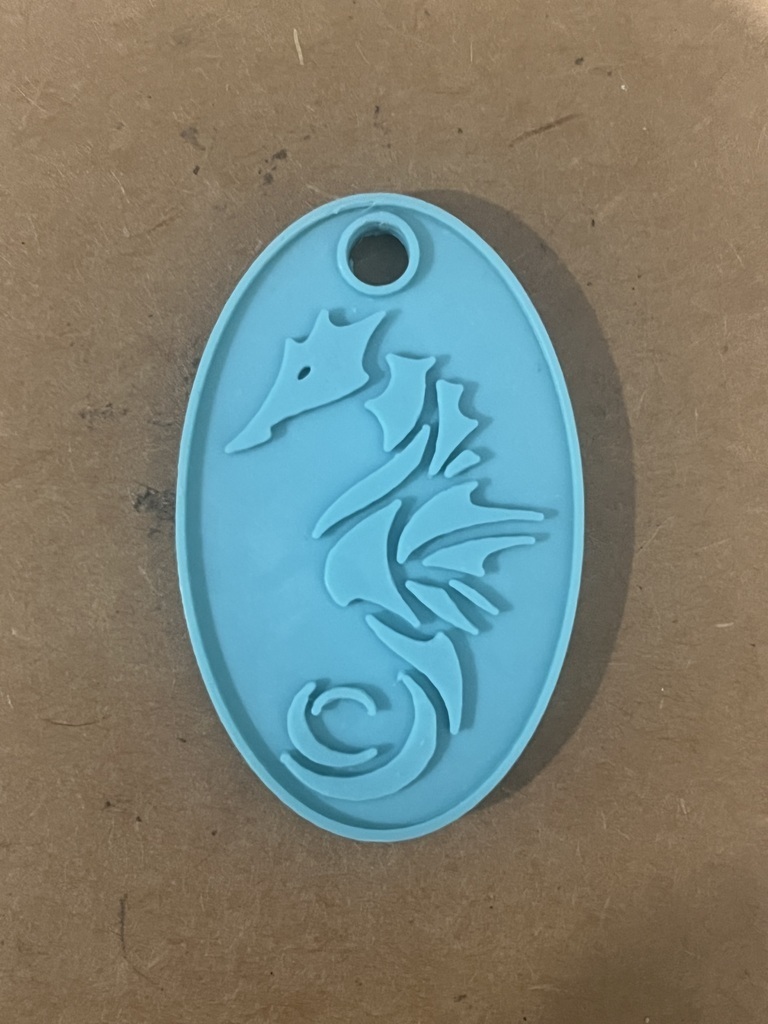 🌊🐎 Seahorse Keychain・Free STL File for 3D printing・Cults