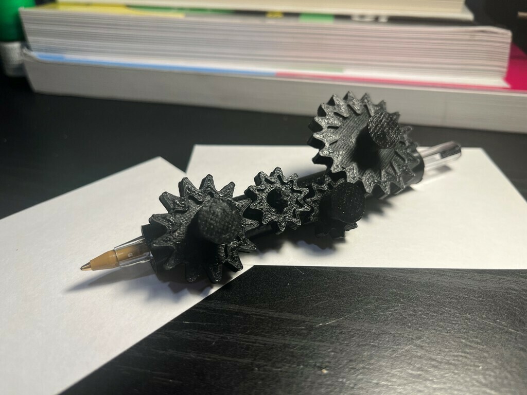 ⚙️ Gear Fidget Pen V2・ STL File for 3D printing・Cults