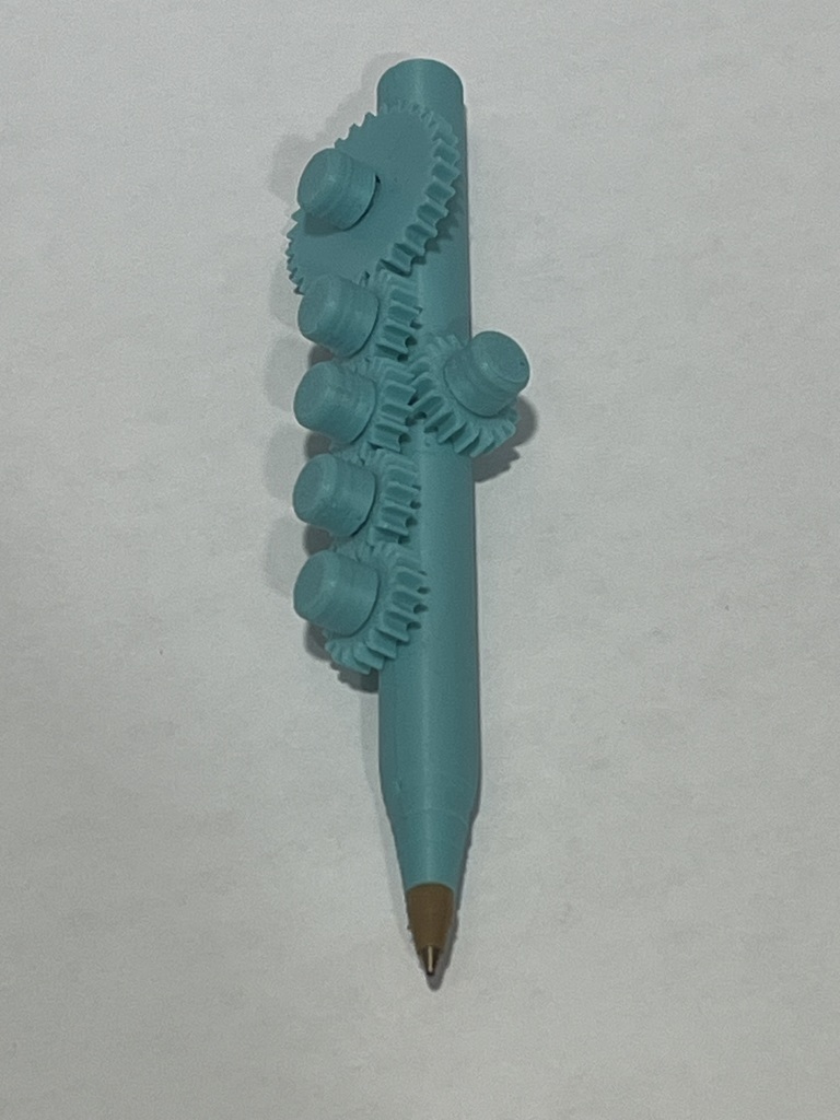 👌 Fidget Gear Pen V3・ 3D File for ・Cults