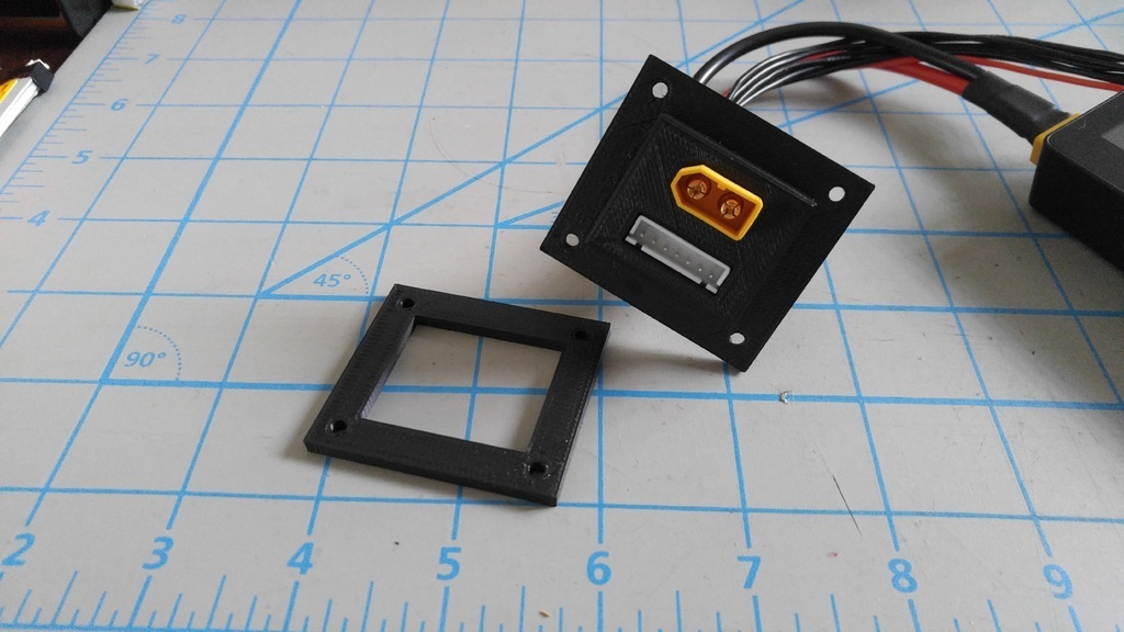 ⚖️ XT60 and 6S Balance Plug Bulkhead・Free 3D File for ・Cults