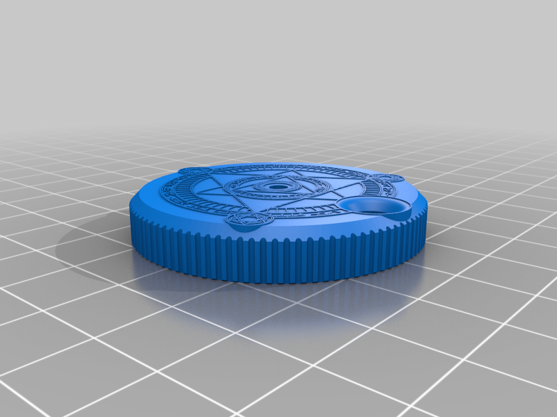 ⌚ D20 Interactive Pocket Watch / Ratchet / Spinner・Free STL File for ・Cults