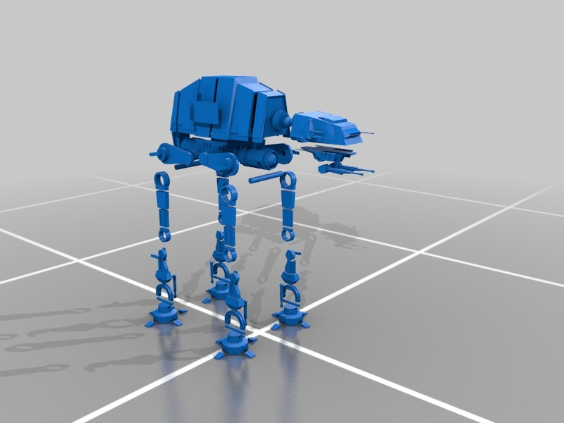 ⭐ AT_AT Imperial Walker・Free 3D File for ・Cults