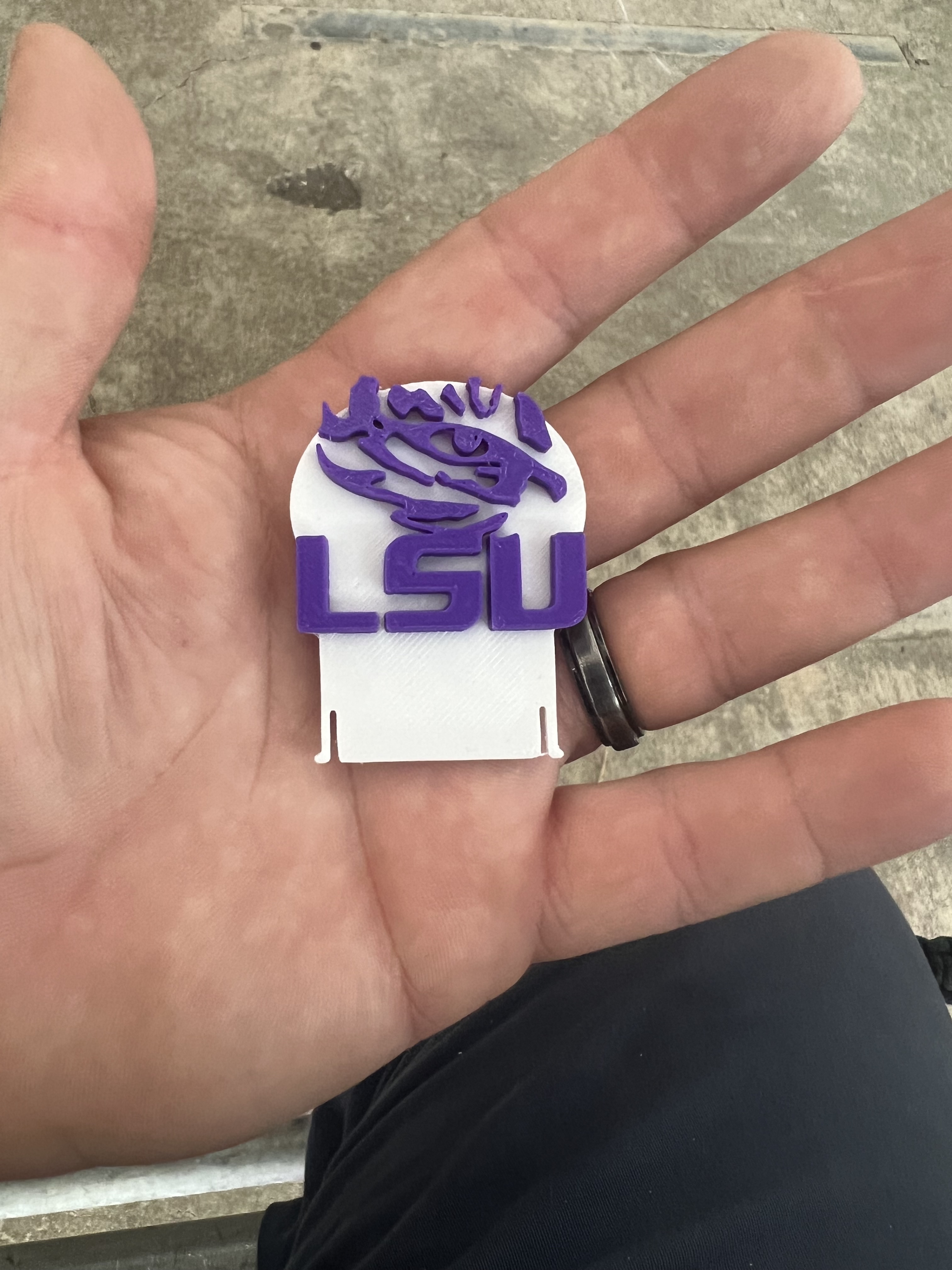 3D print LSU Tigers HardHatClip・Cults