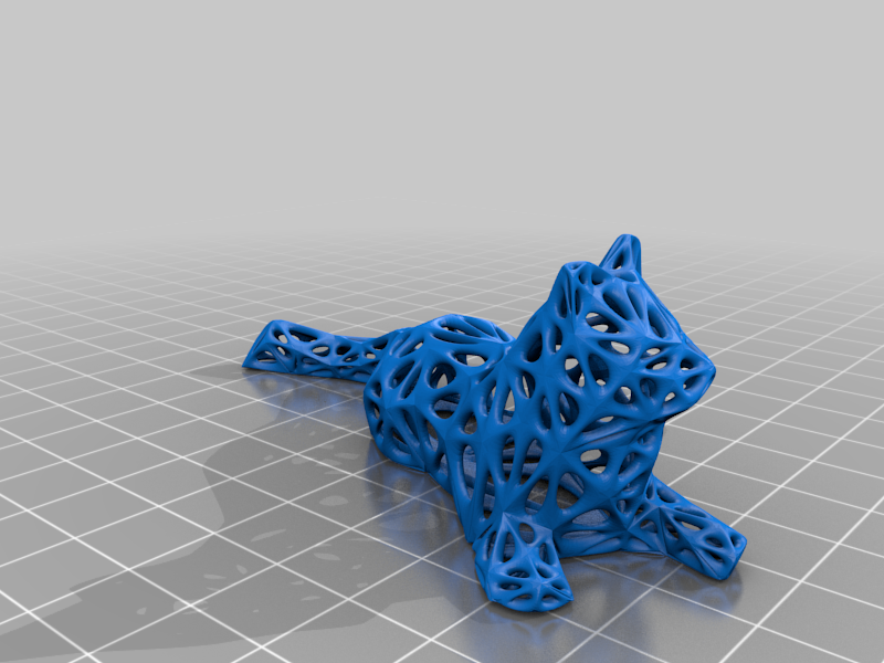Free 3D file voronoi_cat 🐱・3D print object to download・Cults