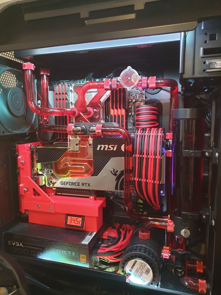 🖥️ Single GPU Vertical Mount 2-3 Slot・Free STL File for 3D printing・Cults