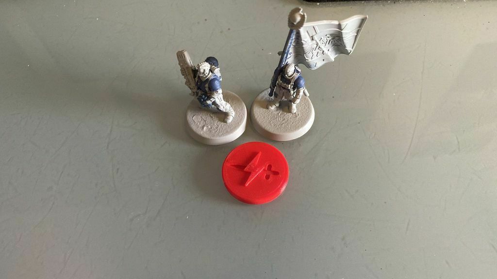 ⚔ Warhammer 40k - Astra Militarum - Token - 10th - Voice of Command・Free 3D File for ・Cults