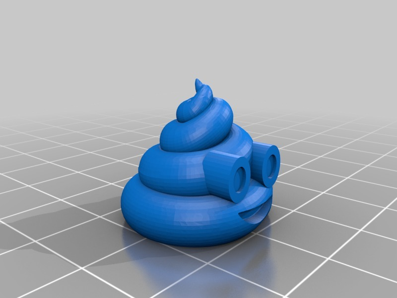 ️ Poop Emoji Pencil Topper・Free 3D File for ・Cults