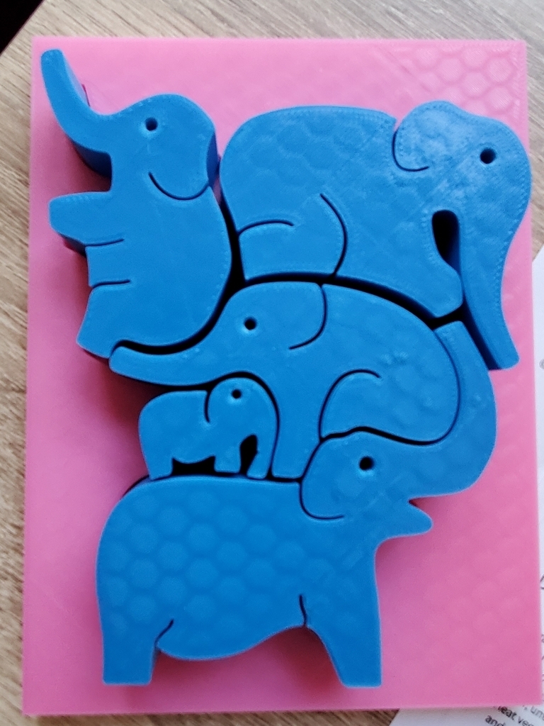 Free 3D file Tray for Balancing Elephants 🧩 ・Template to download and ...