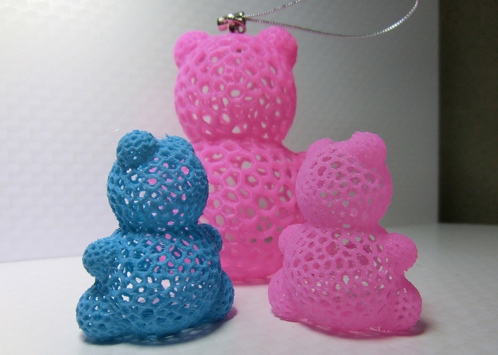 3D printable Best Friends Pair Bear (Kawaii Bear Vol.04)・Cults