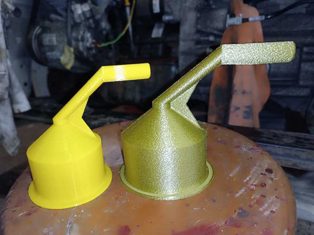🛢️ Angled Funnel, Gearbox OIL Filler・Free 3D File for ・Cults