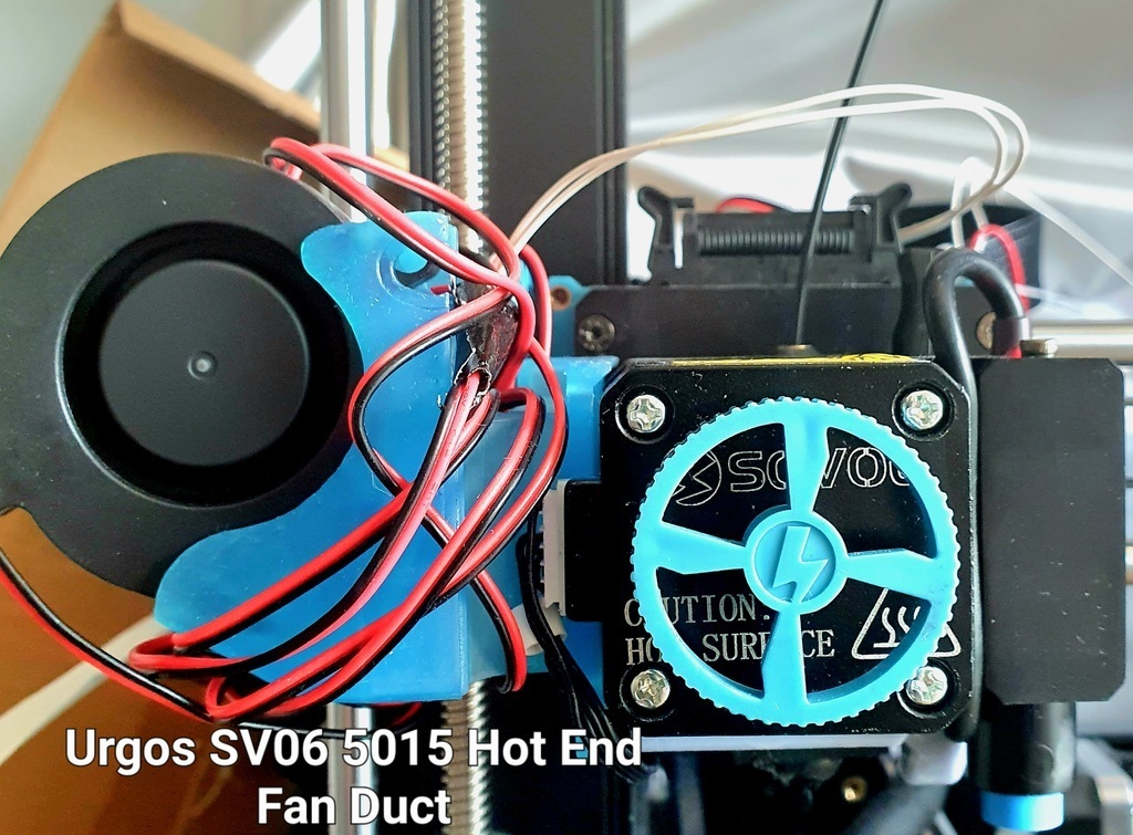 🧞‍♂️ SV06 Hotend 5015 Fan Duct v3・Free 3D File for ・Cults