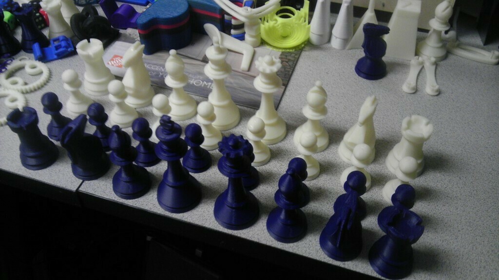 Free 3D file 4d-Staunton Full Size Chess Set ♟️ ・Design to download and ...