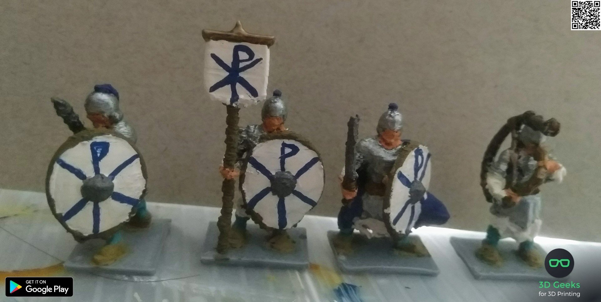 3D printable Late Antiquity - Roman Heavy Infantry Command・Cults