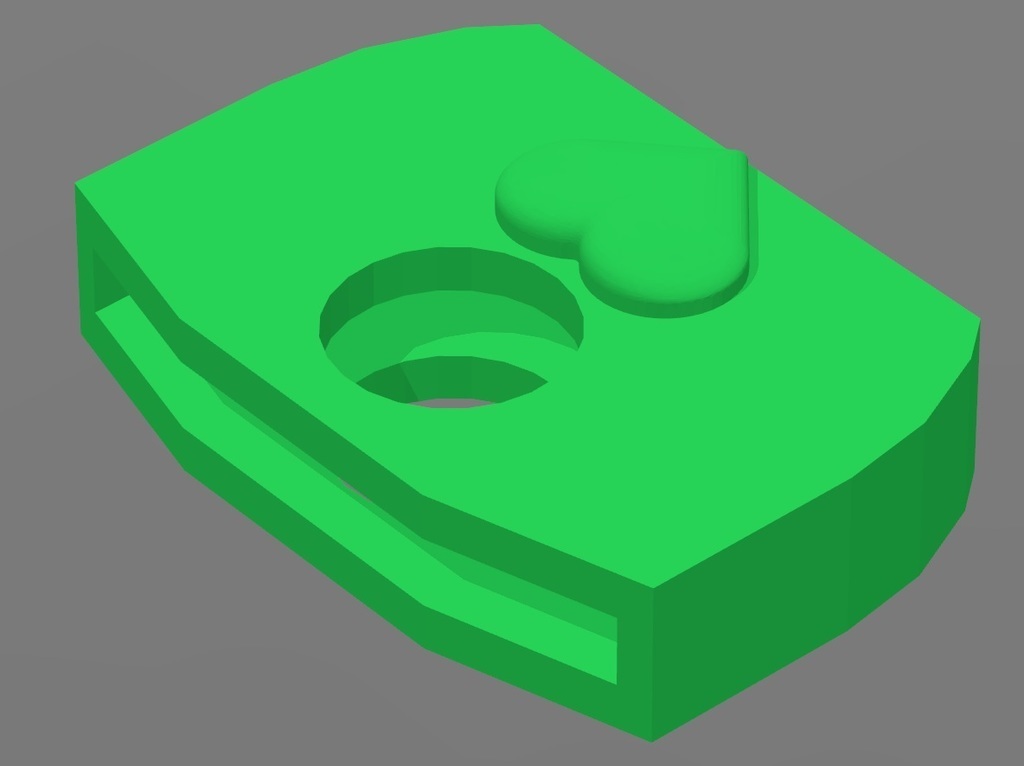 3D file Heart Key Skin 💜 ・Template to download and 3D print・Cults