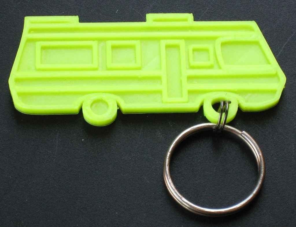 🔑 RV Key Ring・Free 3D File for ・Cults