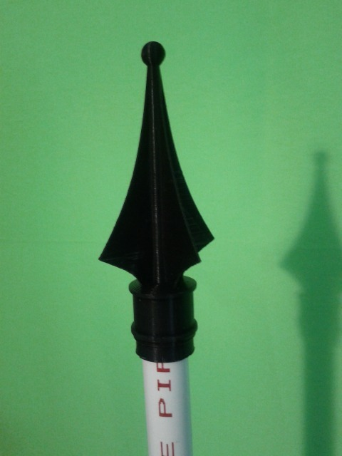 🎃 Finial Tetra (for PVC Halloween Fence)・Free 3D File for ・Cults