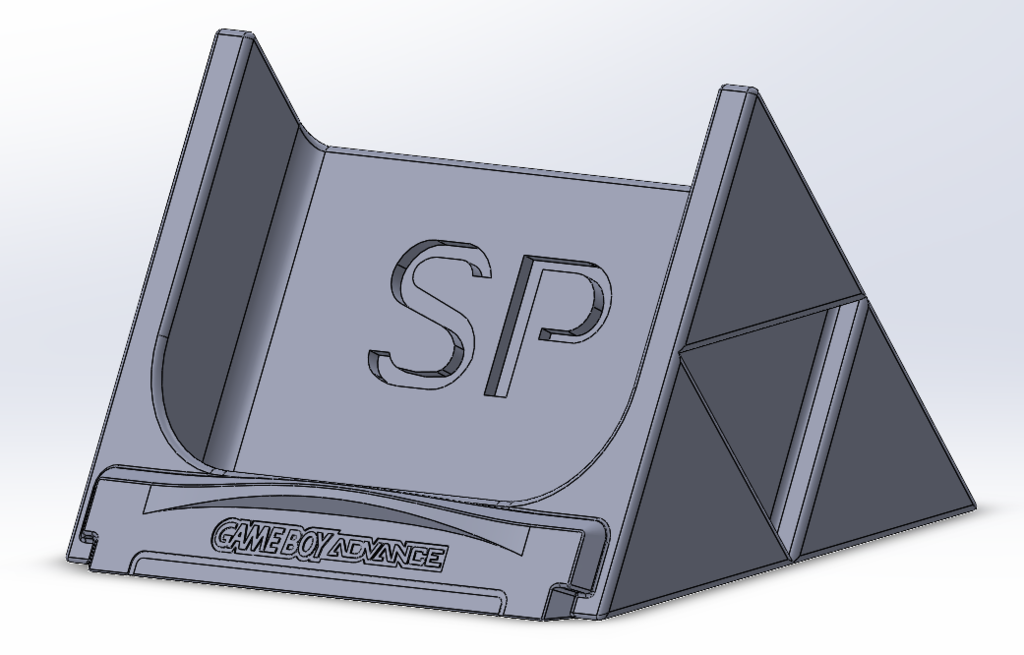 Archivo STL Game Boy Advance SP Triforce Stand V2 (Licencia comercial ...