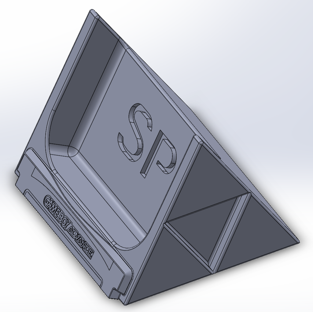 Archivo STL Game Boy Advance SP Triforce Stand V2 (Licencia comercial ...