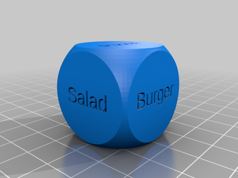 🎲 D&D Night Food Die [fixed]・Free 3D File for ・Cults