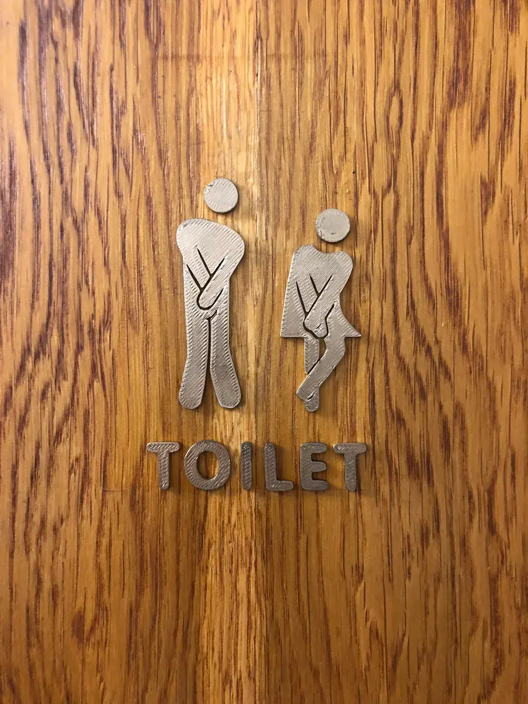 Free 3D file Toilet Sign 🚽 ・3D printing design to download・Cults