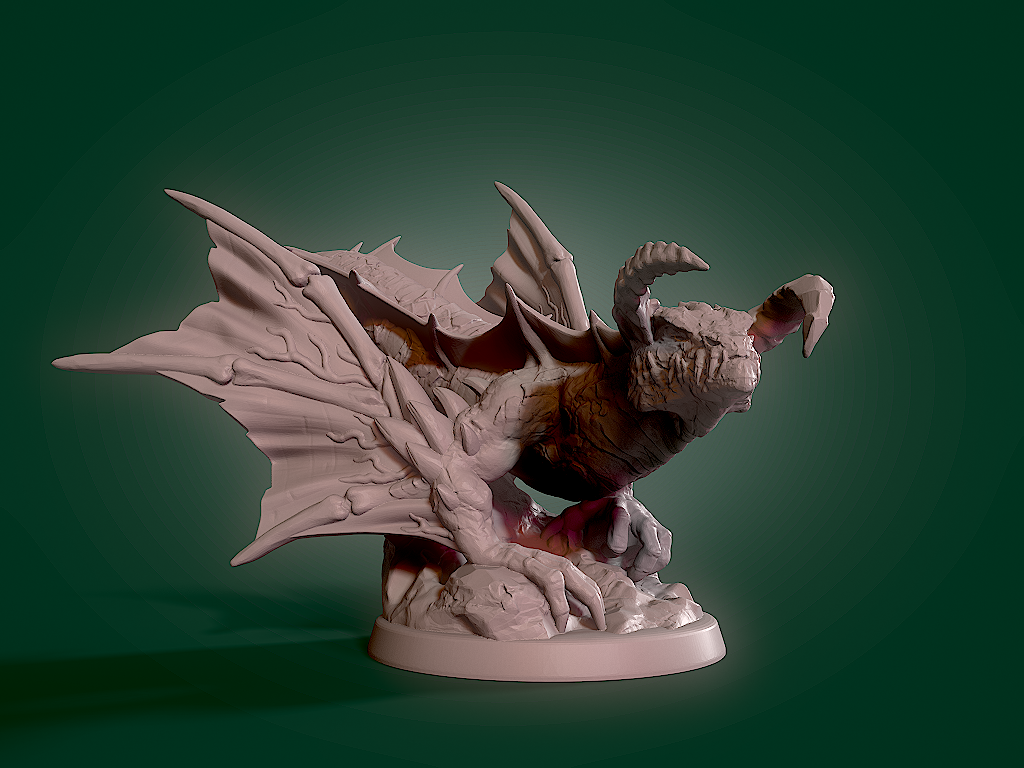 Free STL file Crawling Dragon 🐉 ・3D printing design to download・Cults