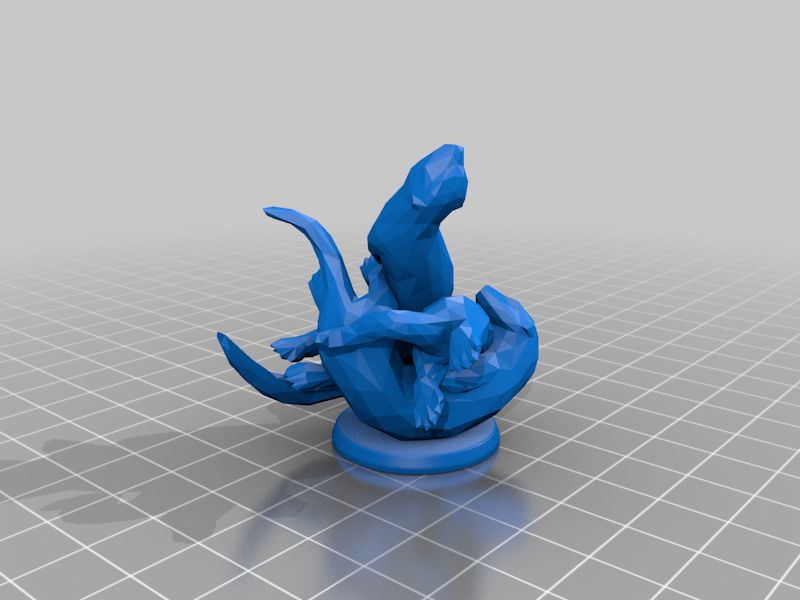Free 3D file Low poly Otters 🎨 ・3D printer model to download・Cults